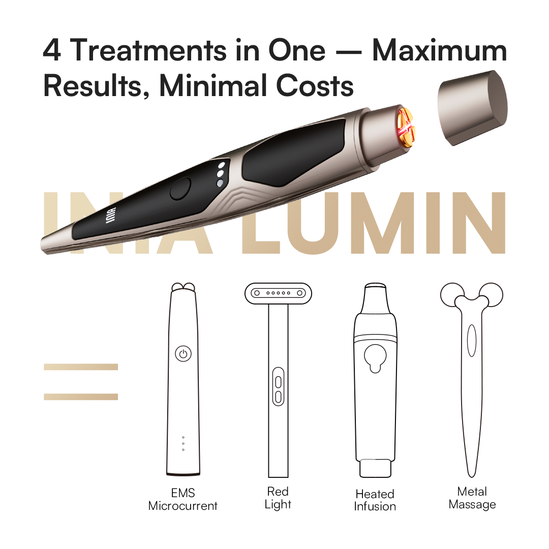 INIA LUMIN Eye Skincare – 4-in-1 Device for Radiant Eyes