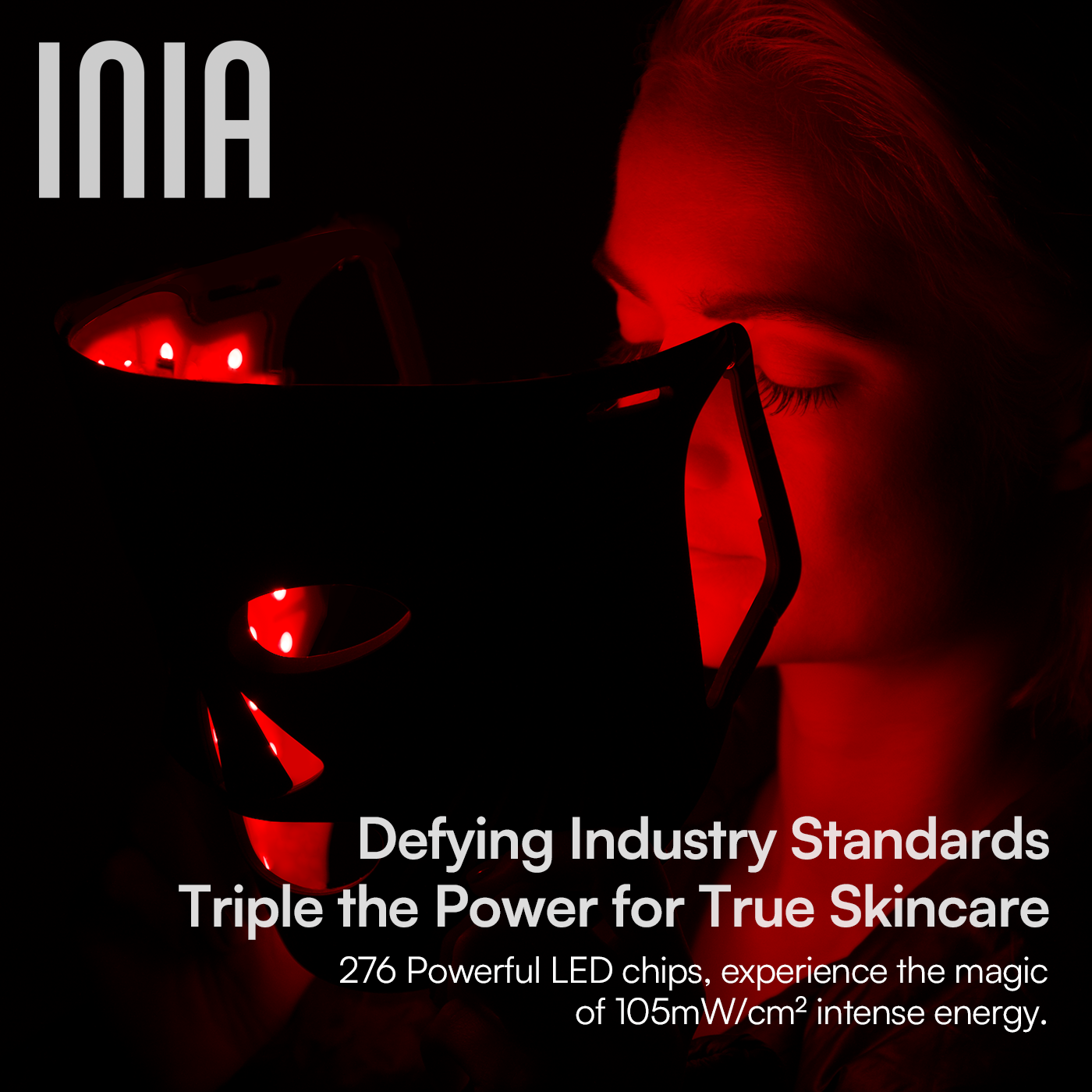 INIA GLOW Red Light Therapy Mask